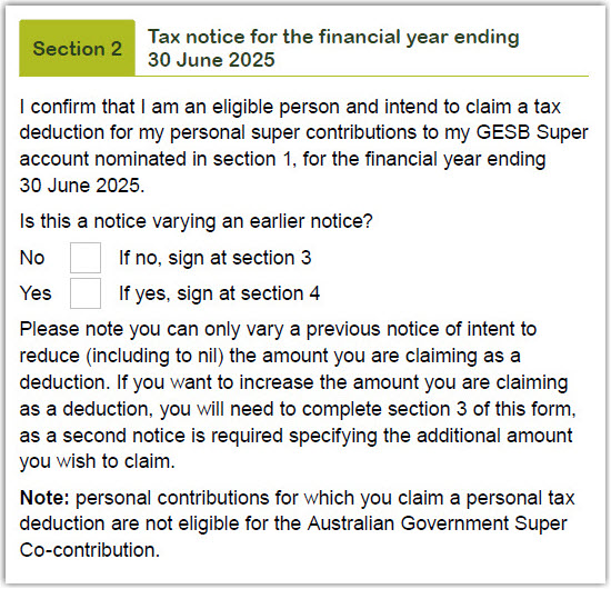 How to claim or vary a tax deduction - GESB